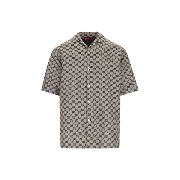 Gucci | Shirts | Gucci Men Logo Print Shirt | Poshmark